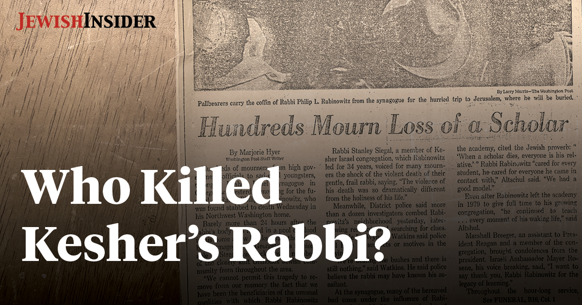 Who Killed Kesher’s Rabbi? - Jewish Insider