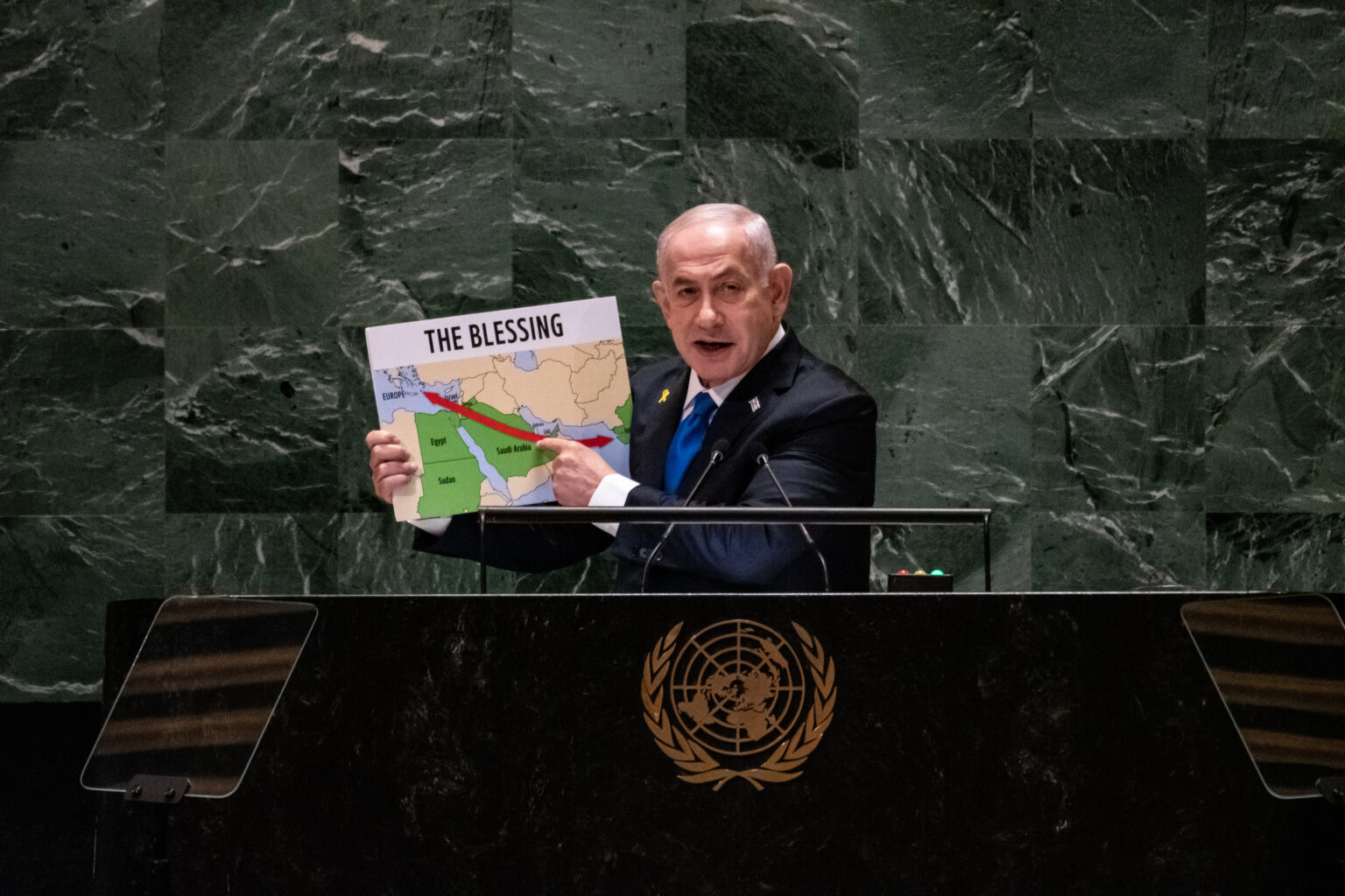 Netanyahu sets out a choice between a ‘blessing’ and a ‘curse’ in UNGA ...